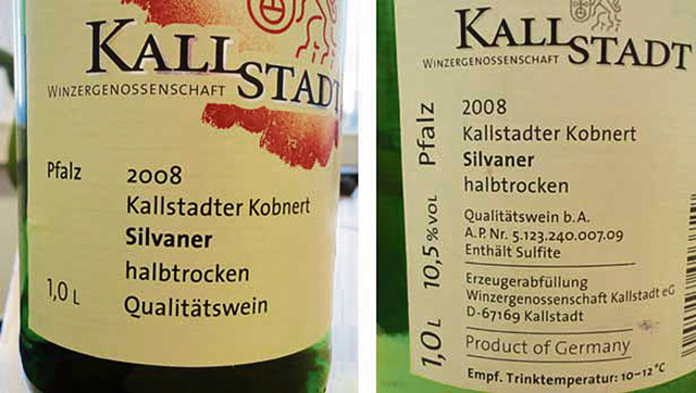 Reading wine labels in Germany - Kaiserslautern American