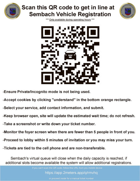 Sembach Vehicle Registration Virtual Line - Kaiserslautern American