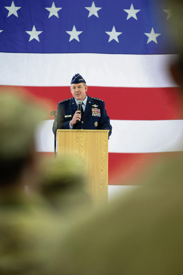 Third Air Force welcomes incoming commander, Maj. Gen. Paul Moga during ...